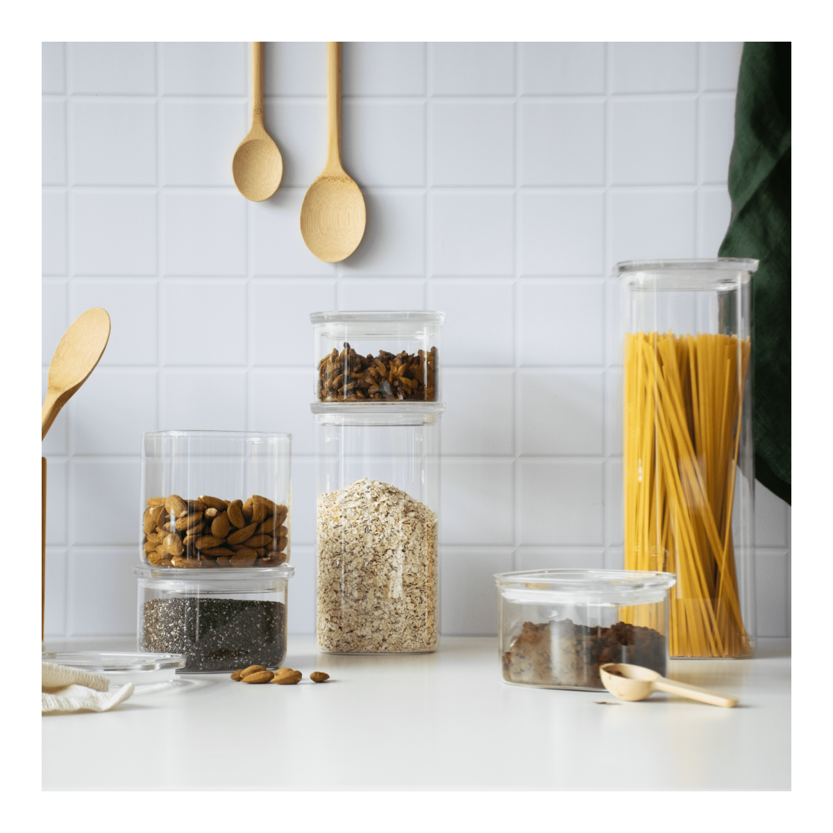 Square Glass Storage Canister